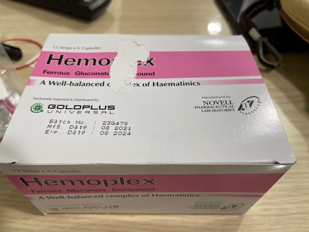 Hemoplex, Health & Nutrition, Health Supplements, Vitamins ...