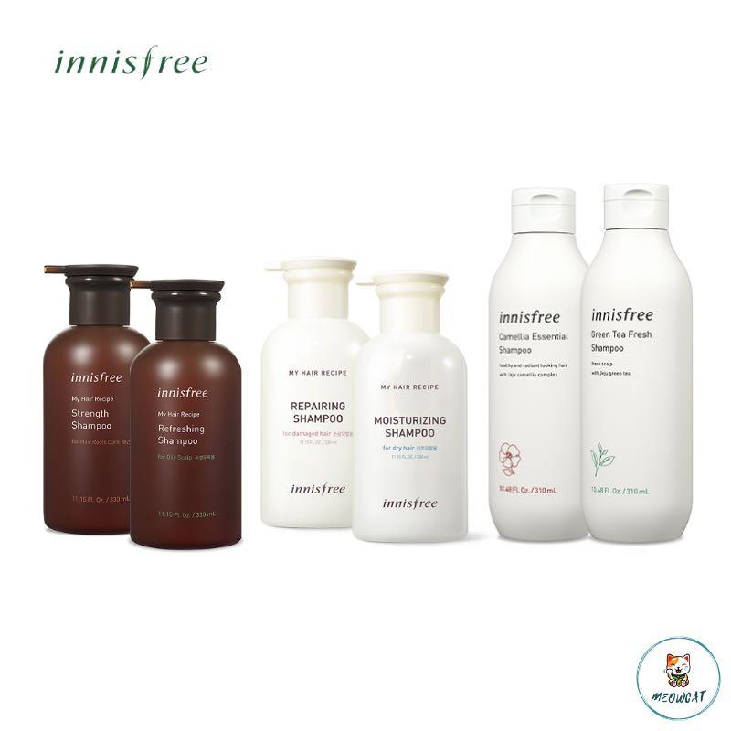 Innisfree Hair Shampoo 330ml (Green Tea, Camellia, Refreshing, Strength ...