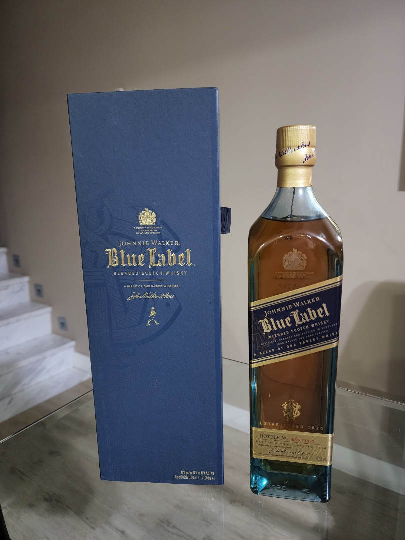 Johnnie Walker Blue Label 1 L, 嘢食 & 嘢飲, 酒精飲料 - Carousell