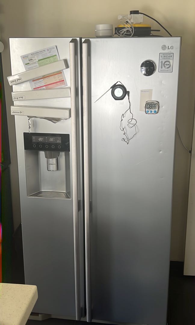 LG Fridge 567 L, side by side doors with water dispenser, TV & Home ...