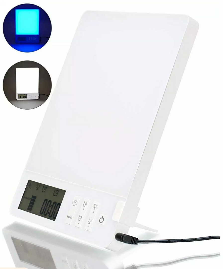 light therapy SAD lamp UV free 10000 lux led bright daylight therapy ...