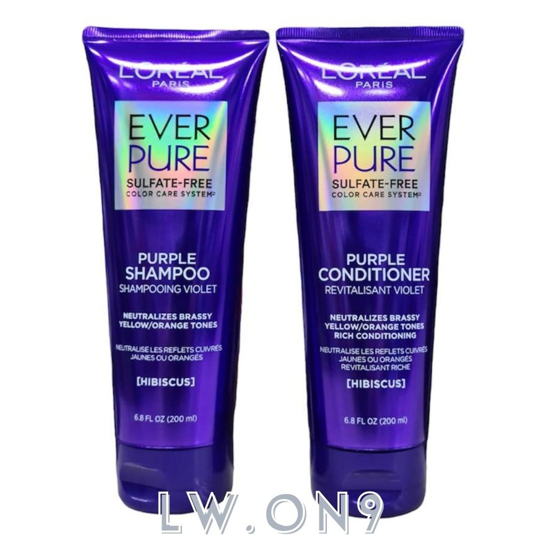 LOREAL EVERPURE SULFATE FREE COLOR CARE SYSTEM PURPLE SHAMPOO ...