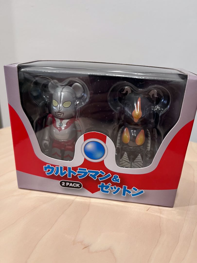 Medicom Bearbrick Ultraman 100% Be@rbrick boxset 2pc, Hobbies & Toys ...