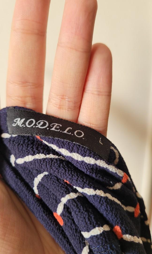 Modelo Blue Top Light Fabric, Women's Fashion, Tops, Blouses on Carousell