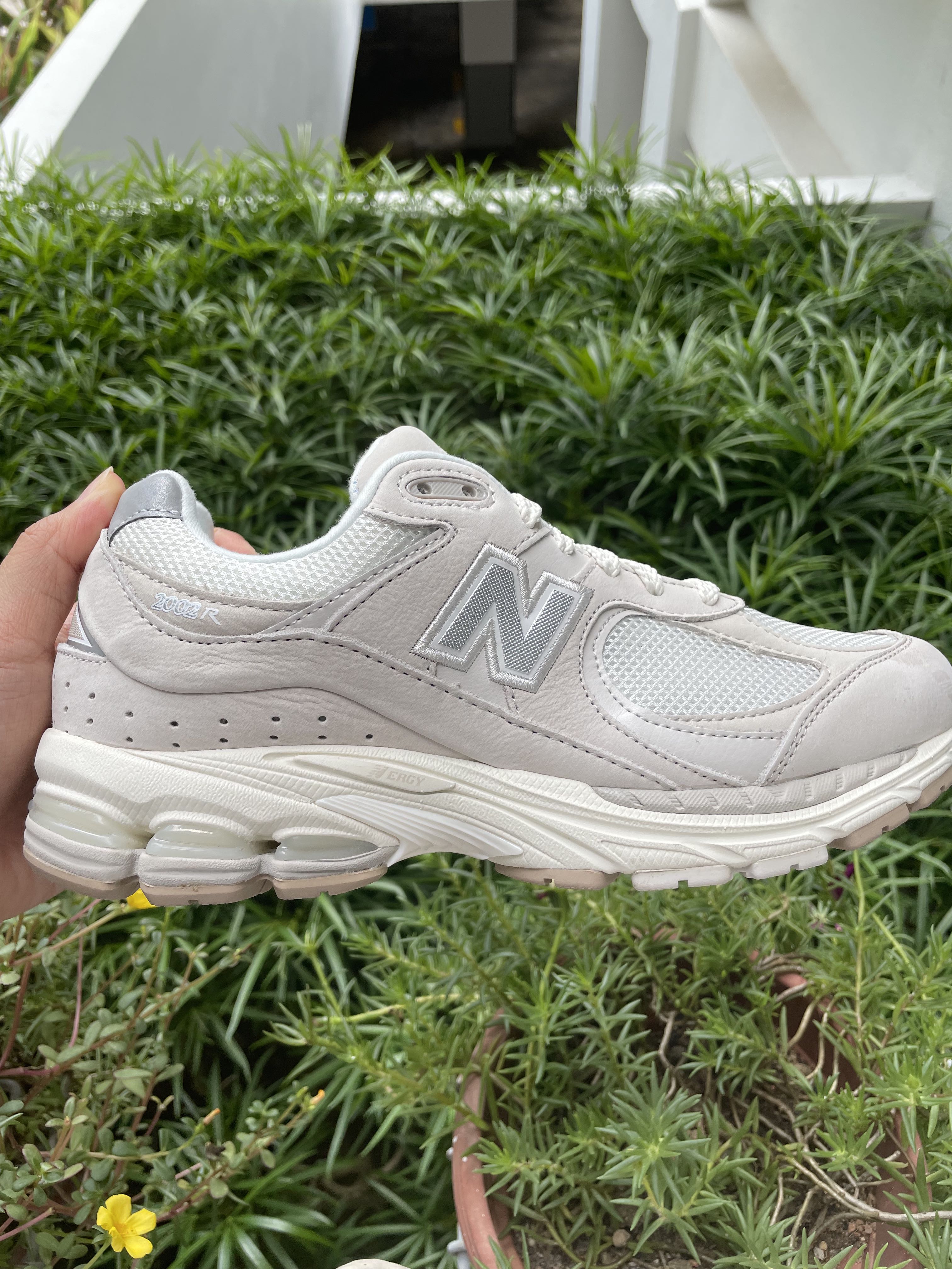New Balance 2002r white and ivory, Women's Fashion, Footwear, Sneakers ...