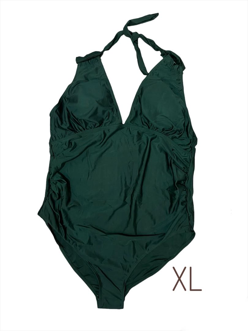 One Pc Swimsuit Emerald Green, Women's Fashion, Swimwear, Bikinis ...