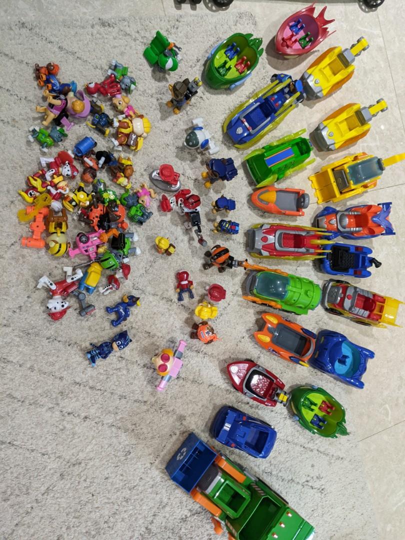 Paw patrol mighty pups PJ Masks big bundle set collection, Hobbies ...