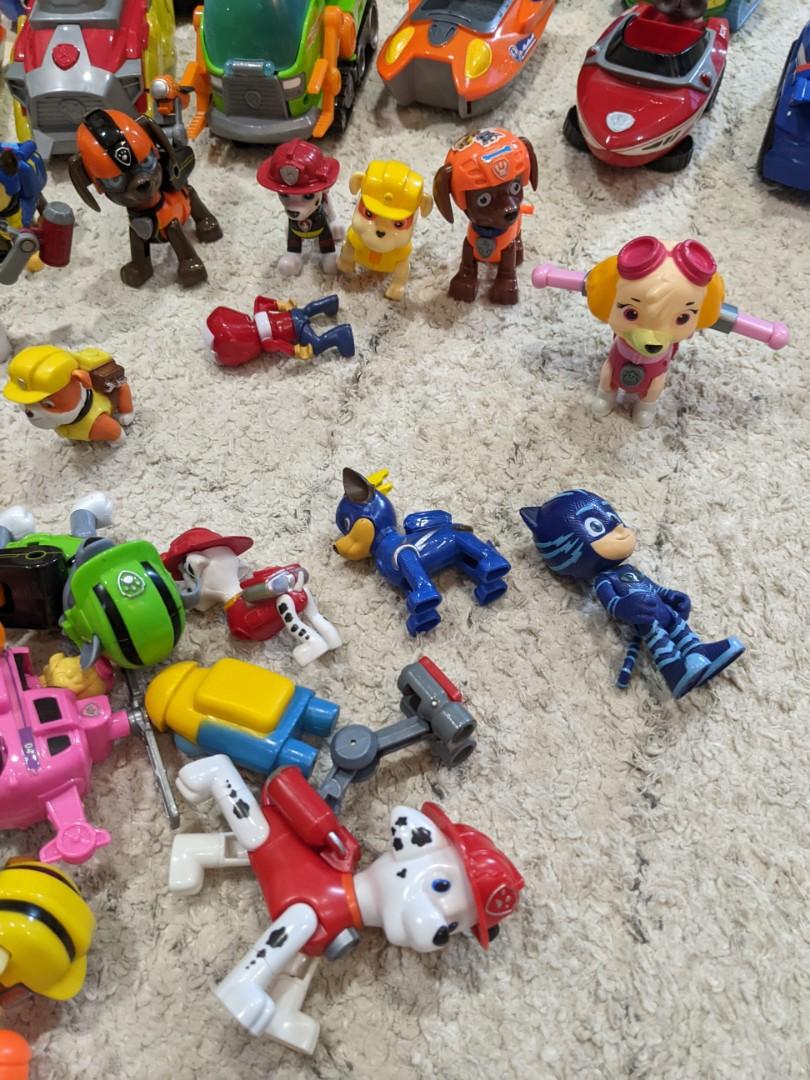 Paw patrol mighty pups PJ Masks big bundle set collection, Hobbies ...