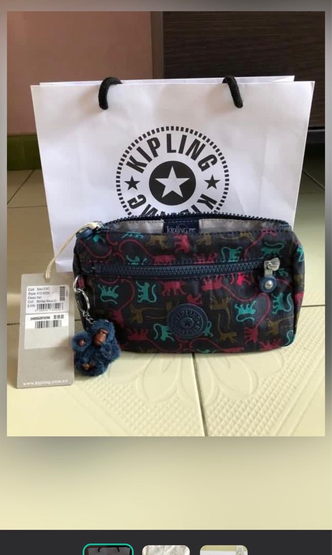 Kipling Monkey Mania Pouch, Women's Fashion, Bags & Wallets, Purses ...