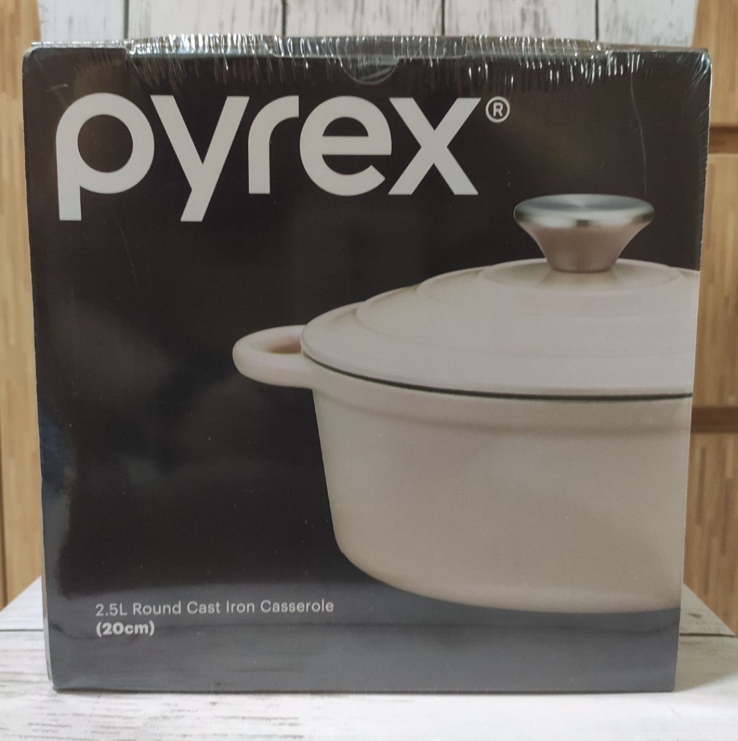 Pyrex cast iron casserole, Furniture & Home Living, Kitchenware ...
