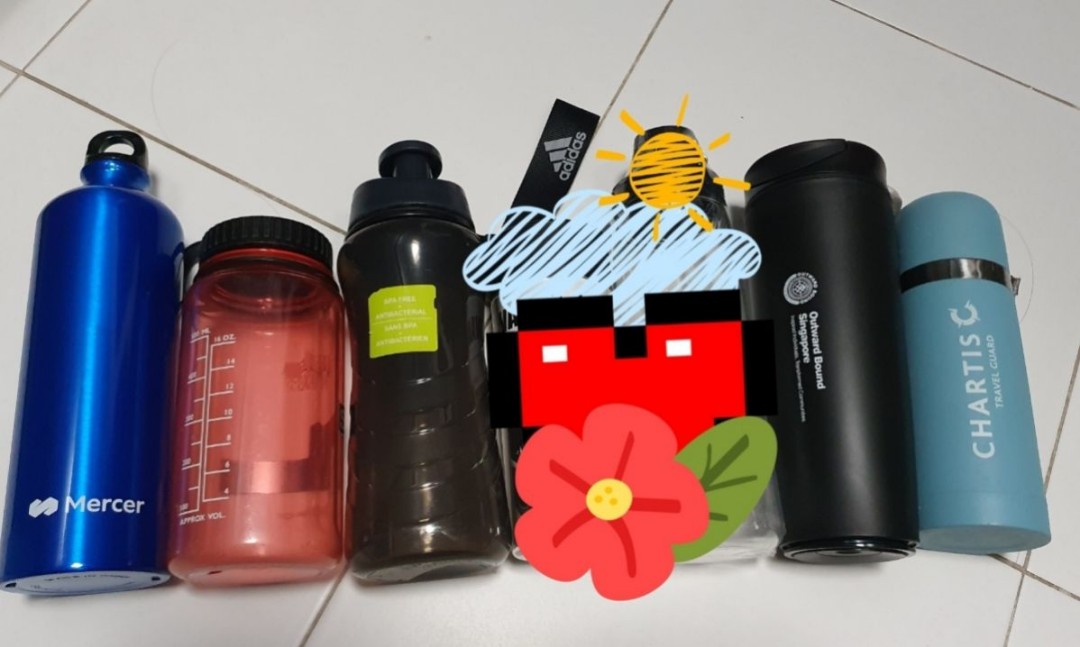 Random bottles, Furniture & Home Living, Kitchenware & Tableware, Water ...