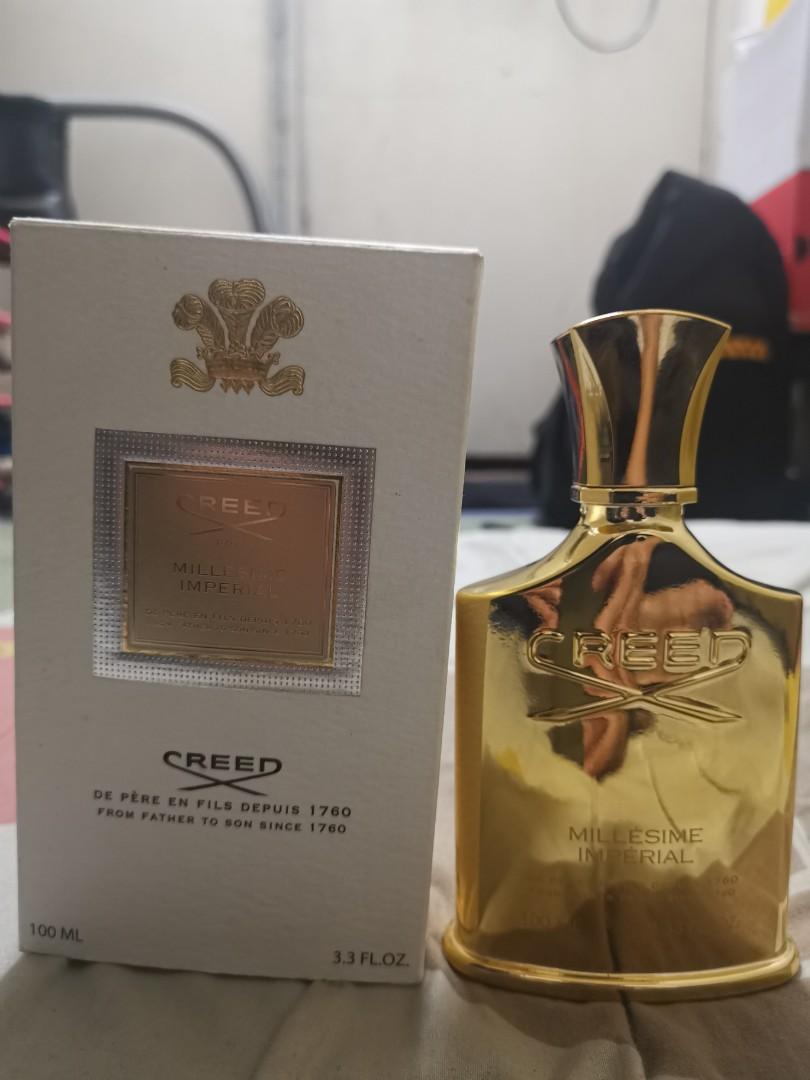 Rare gold plated bottle Creed Millisime Imperial. Unisex, Beauty ...