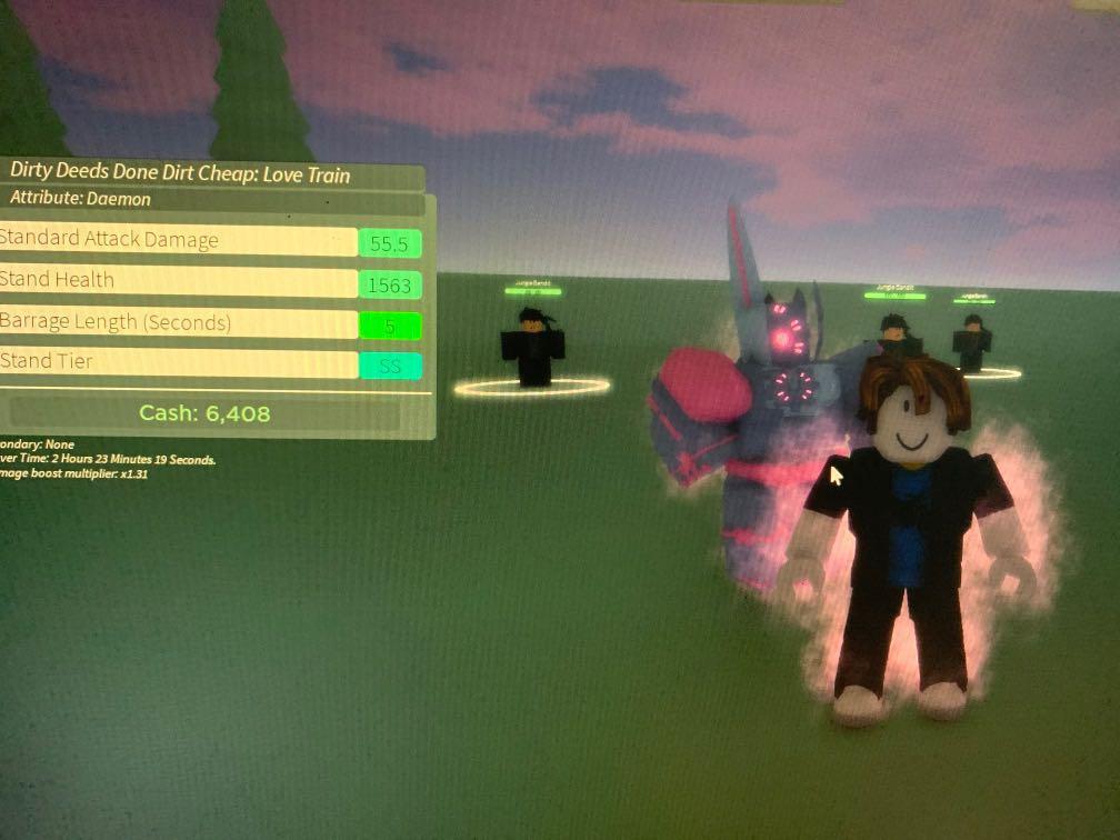 roblox stand upright rebooted D4C love train daemon, 電子遊戲, 電子遊戲, 其他 ...