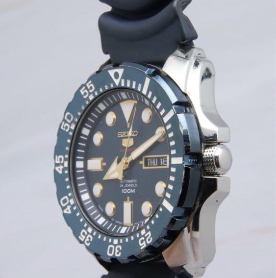 Seiko 5 Blue Monster, Men's Fashion, Watches & Accessories, Watches on ...