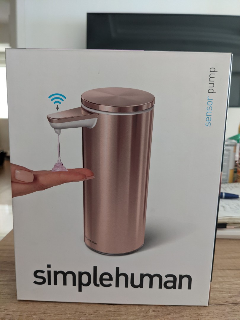 Simplehuman Rose Gold Sensor Pump 9oz for Hand Washing, Beauty ...