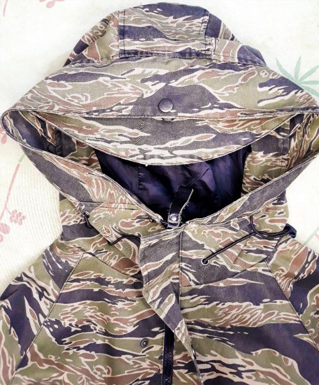 TIGER CAMOU PARKA JACKET (MEDIUM SIZE FRAME), Men's Fashion, Coats ...