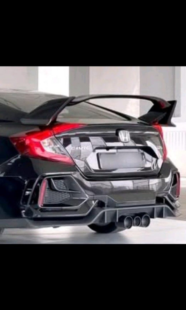 Type r spoiler, Car Accessories, Accessories on Carousell