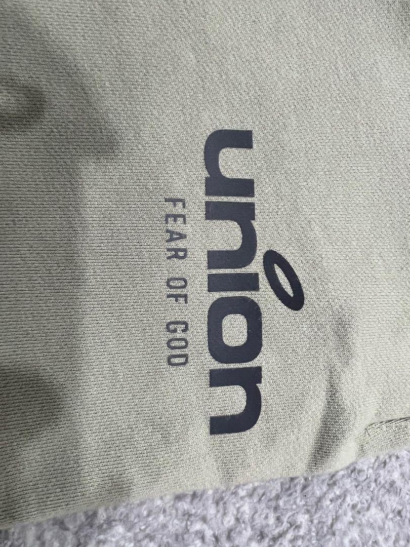 Union Fear of God Essentials Street wear berms Bermuda Mocha Green S ...