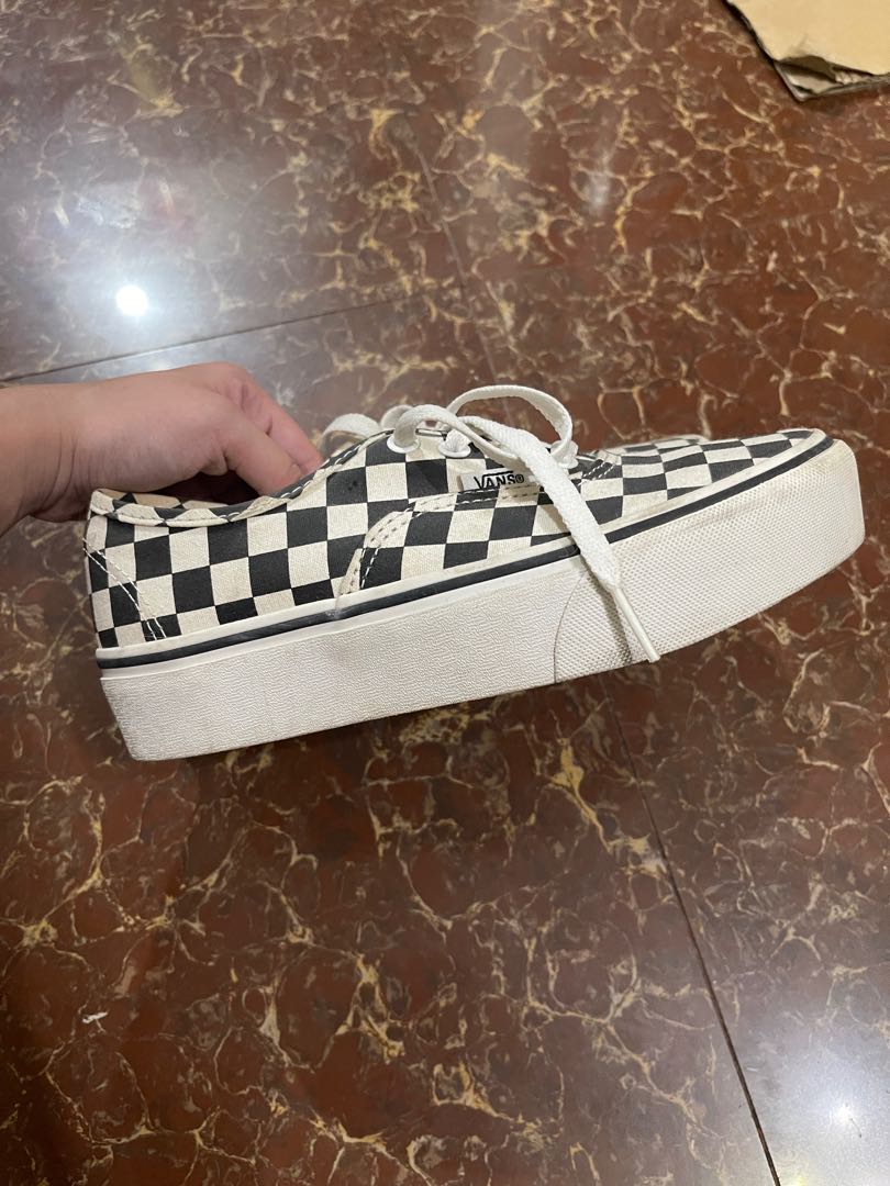 Vans Checkerboard Platform (NEGOTIABLE), Women's Fashion, Footwear ...