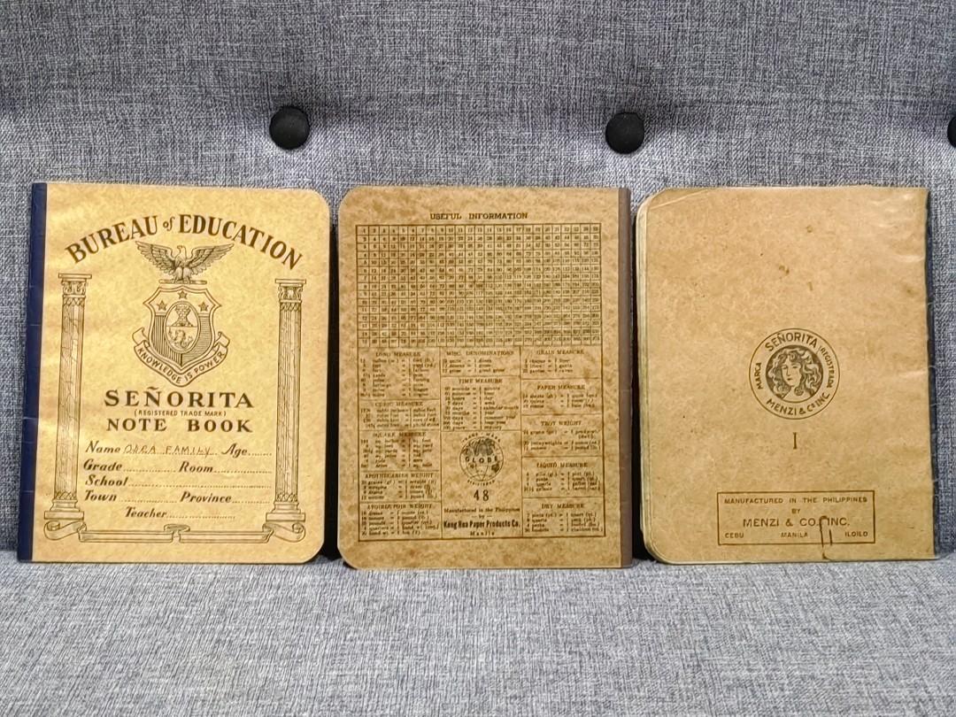 Vintage 1950s Philippine Notebook, Hobbies & Toys, Memorabilia ...