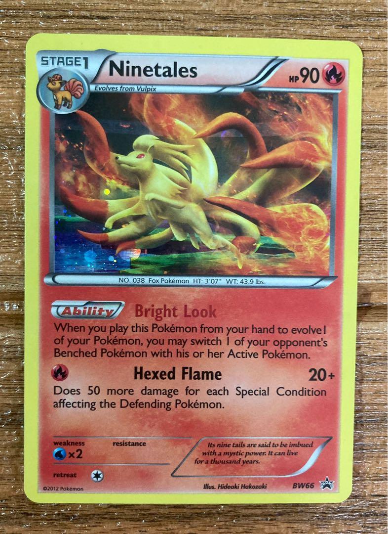 Vintage Ultra Rare - Ninetales Holo - Hgss Base Set / BW66 - Pokemon ...