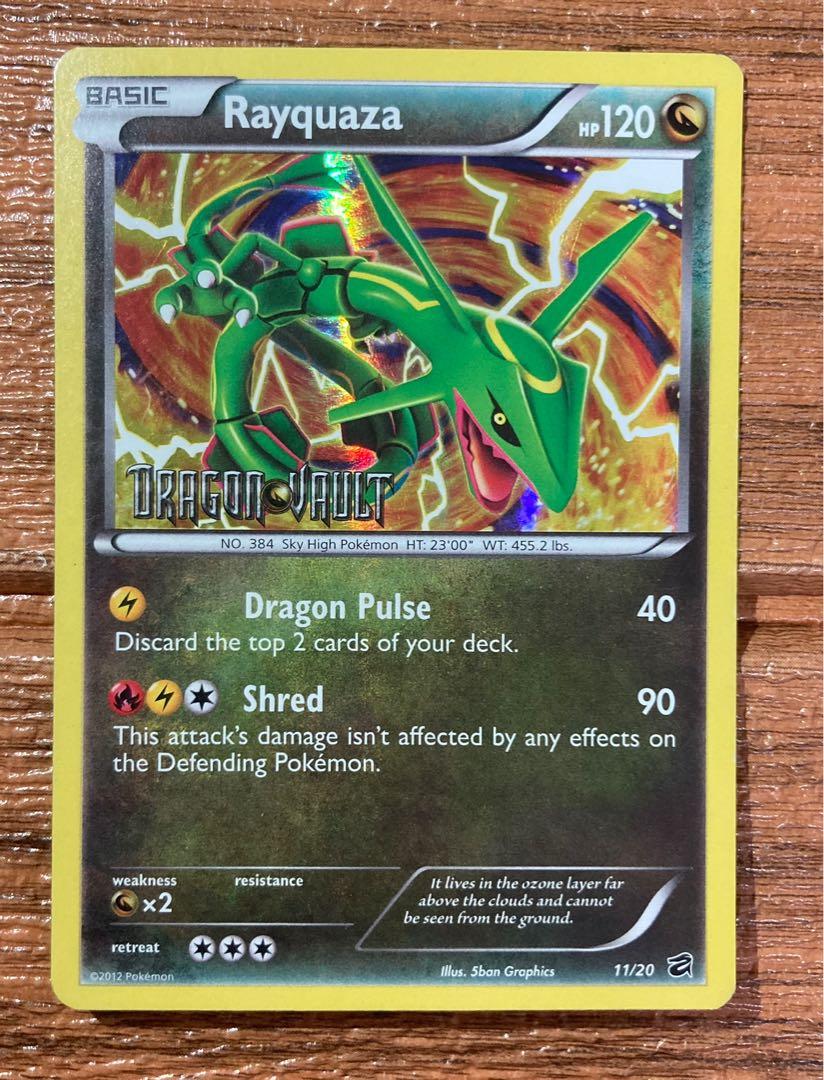 Vintage Ultra Rare - Rayquaza - Pre release promo Dragon Vault ...