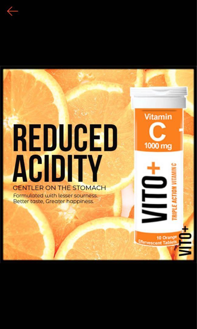 Vitamin C Triple Action Effervescent, Health & Nutrition, Health ...