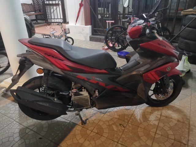 Yamaha NVX V1 Original Cover Set Matte Red, Motorbikes on Carousell