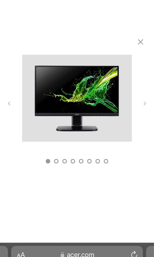 23.8” KA2 series acer monitor (KA242Y), Computers & Tech, Desktops on ...