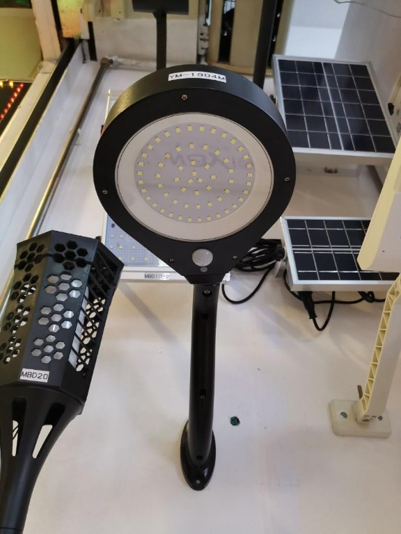 61 LED Mini Street Light w/ Motion Sensor, Furniture & Home Living ...