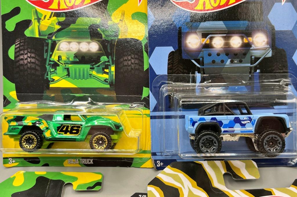 全新 Hot Wheels Baja Humvee Custom Ford Bronco 越野車 4架, 興趣及遊戲, 玩具 & 遊戲類 ...