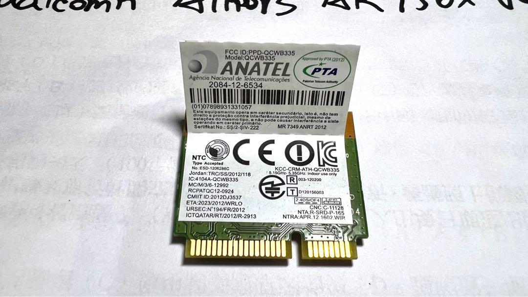 拆機良品 Qualcomm Atheros AR956x Wireless, 電腦及科技產品, 電腦周邊產品, 硬碟及儲存裝置在旋轉拍賣