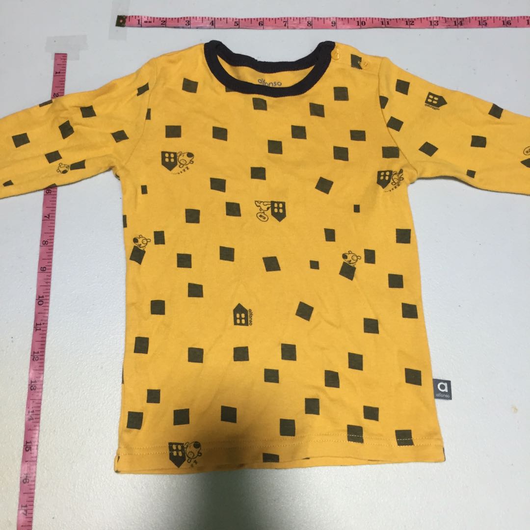ALFONSO LONG SLEEVES SHIRT SLEEPWEAR 4T 110cm BOY GIRL (MUST GO! buy 1 ...