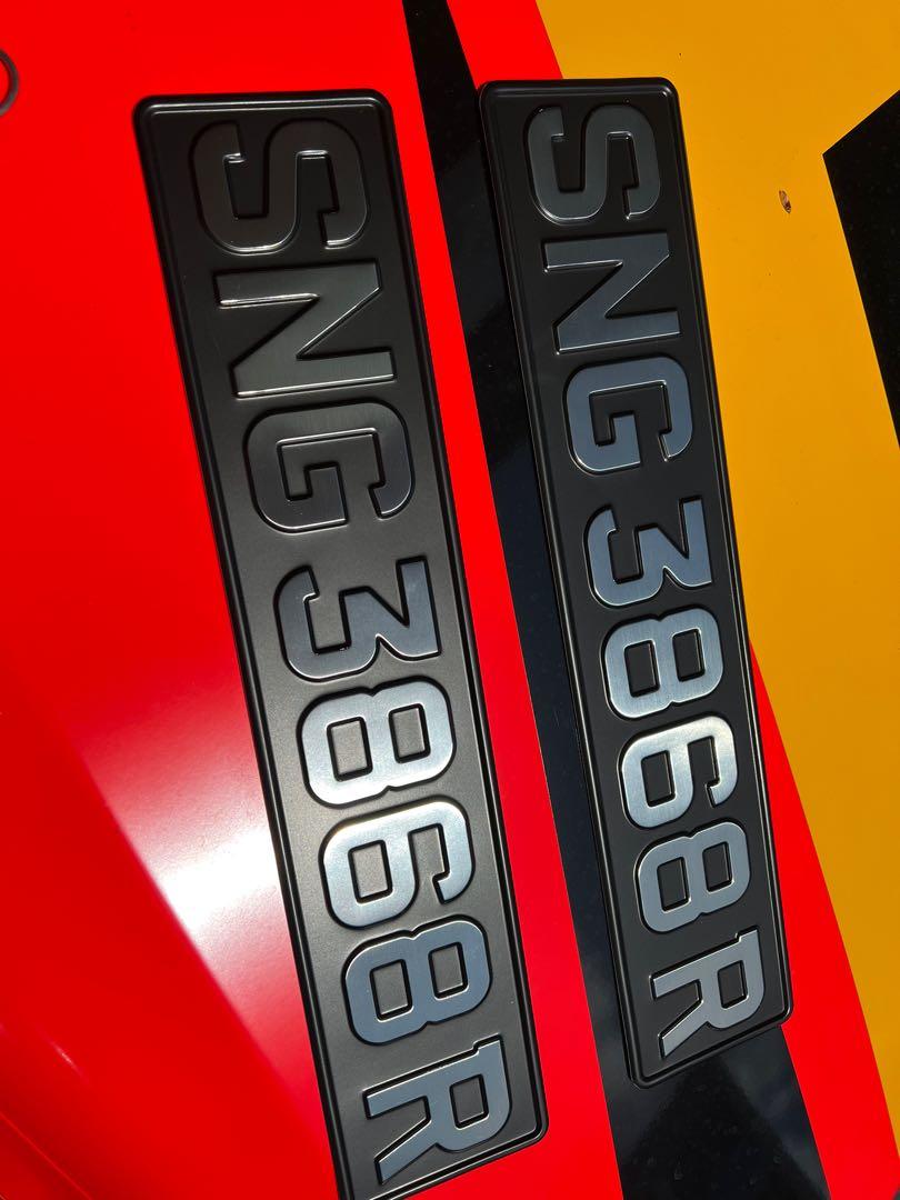 Aluminum Emboss car plate Gun metal metal words (2 hours ready) , Car ...