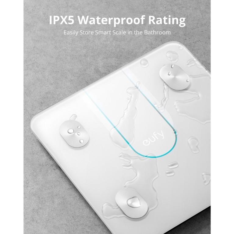 Anker eufy Smart Scale P2, Wi-Fi, Bluetooth, IPX5 Waterproof, Smart ...