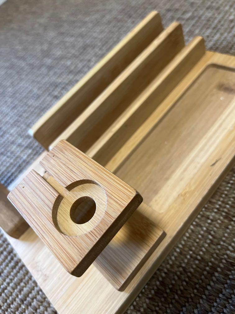 Anko Bamboo Organizer for Smartphone Headphone & Watch Stand, Women's ...