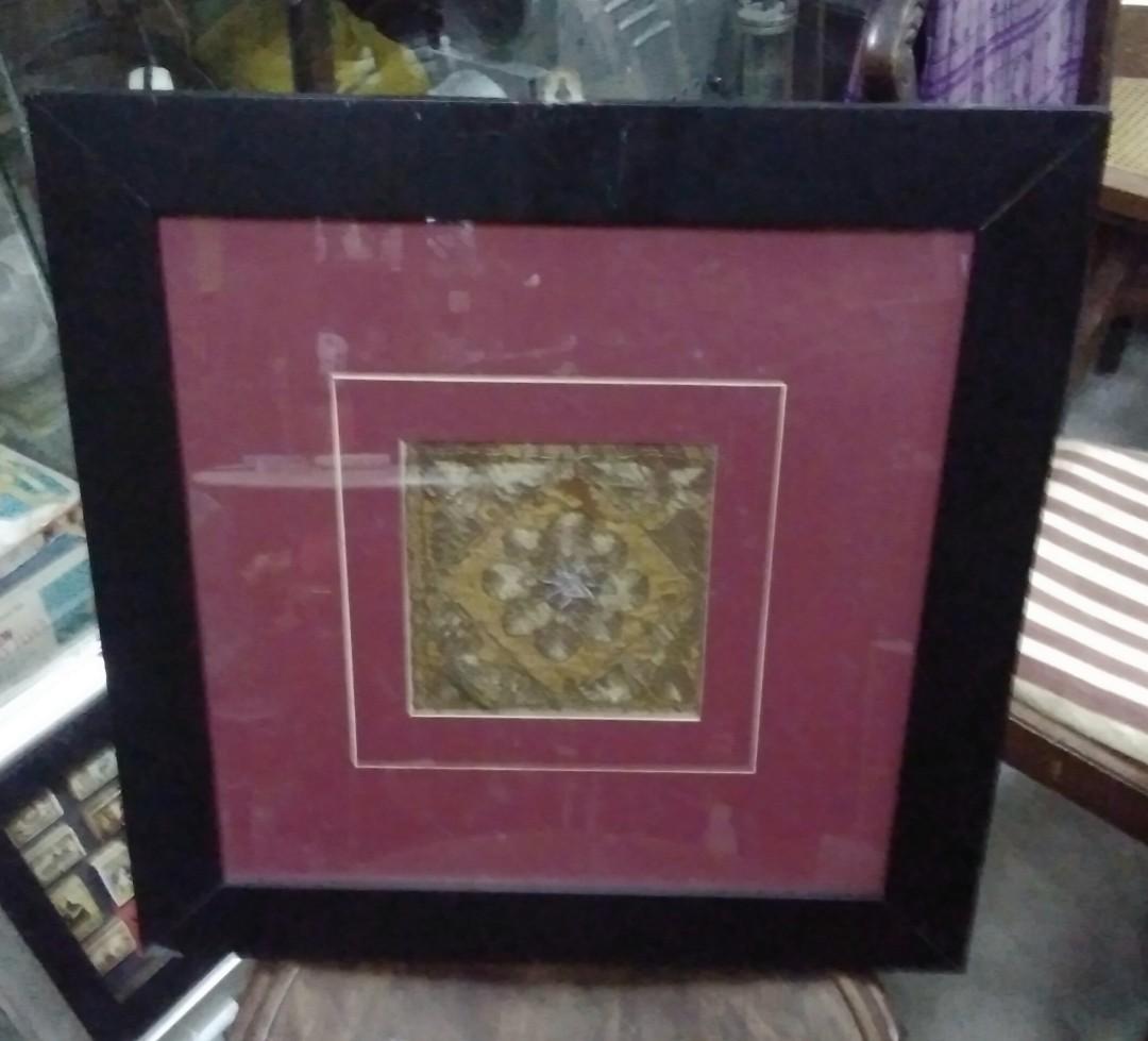 Antik old malay embordery with frame, Hobbies & Toys, Collectibles ...