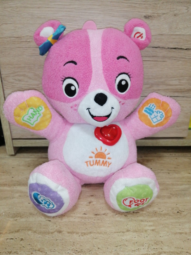 Authentic VTECH Cora the Smart Cub PINK Bear Educational Interactive ...