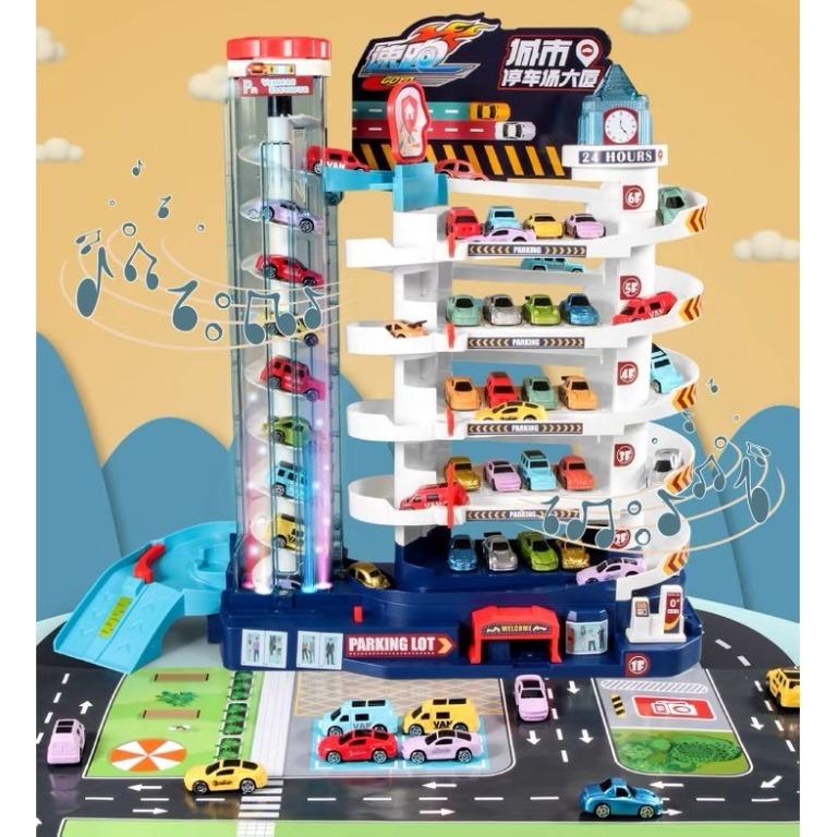 Automated Multi Storey carpark toy with Dinosaur Hill highway New ...