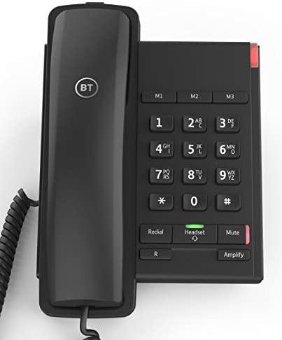 BT 40206 Converse 2100 Corded Telephone, Black, Mobile Phones & Gadgets ...