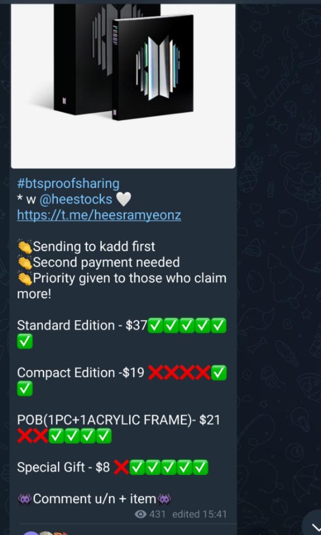 bts po weverse pob proof pre-order pre order benefits standard compact ...