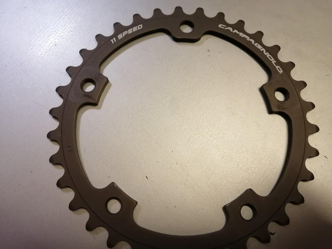 Campagnolo Super Record compact chainrings, 50/34, Sports Equipment ...