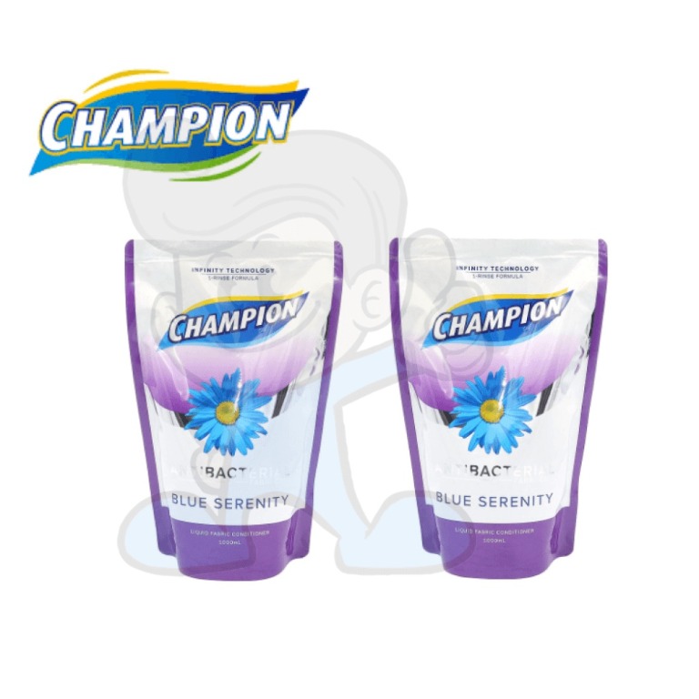 Champion Antibacterial Fabric Conditioner Blue Serenity (2 x 1000ml ...