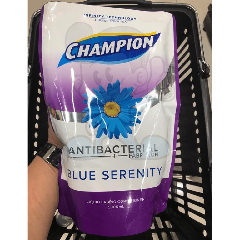 Champion Antibacterial Fabric Conditioner Blue Serenity (2 x 1000ml ...