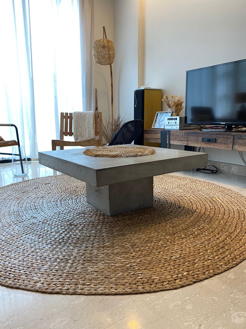 Concrete coffee table, Furniture & Home Living, Furniture, Tables ...