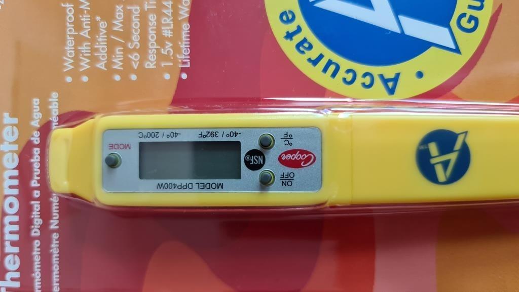 Cooper-Atkins DPP400W Pen Style Digital Pocket Thermometer, Waterproof ...