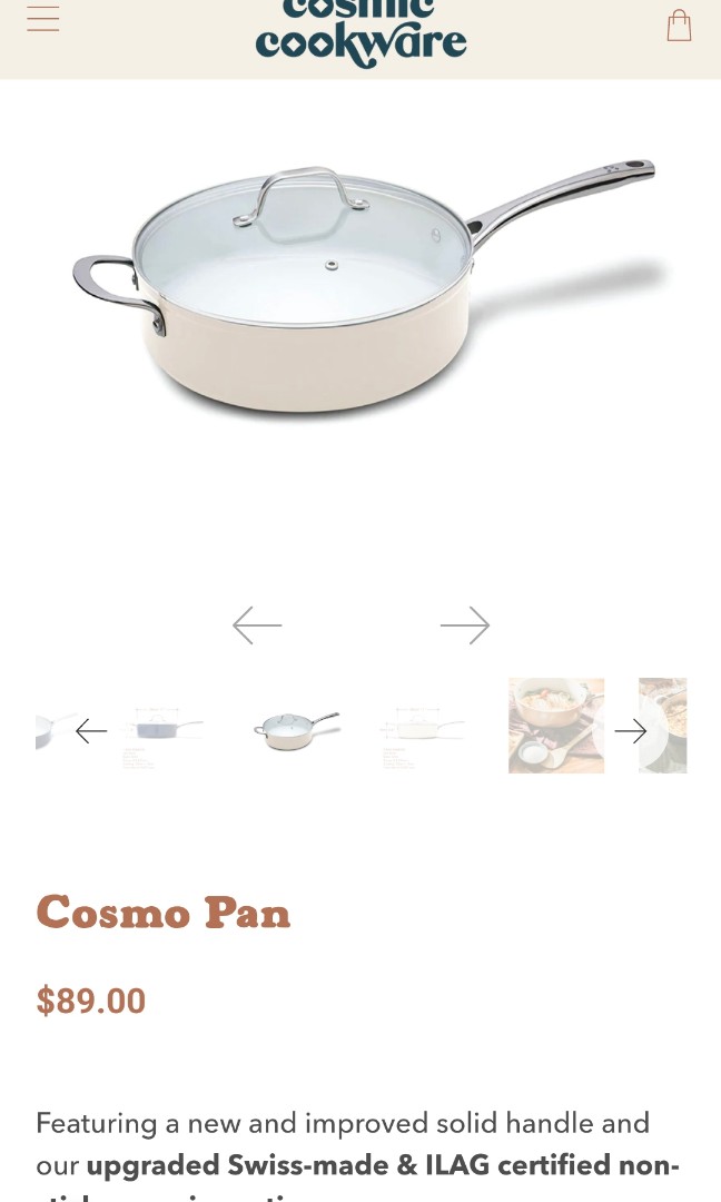 Cosmic cookware - cosmo pan, Furniture & Home Living, Kitchenware ...