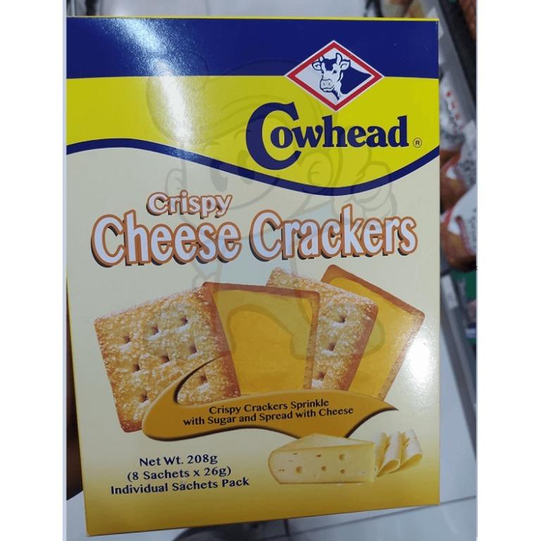 Cowhead Crispy Cheese Crackers (2 x 208g), Food & Drinks, Packaged ...