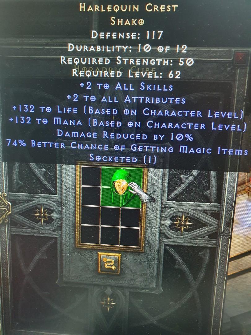 D2R Ladder - P Topaz Shako!, Video Gaming, Gaming Accessories, In-Game ...