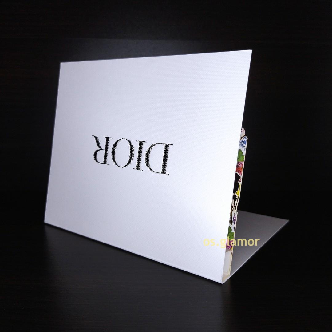 DIOR Floral Greeting Gift Card, Hobbies & Toys, Stationery & Craft ...